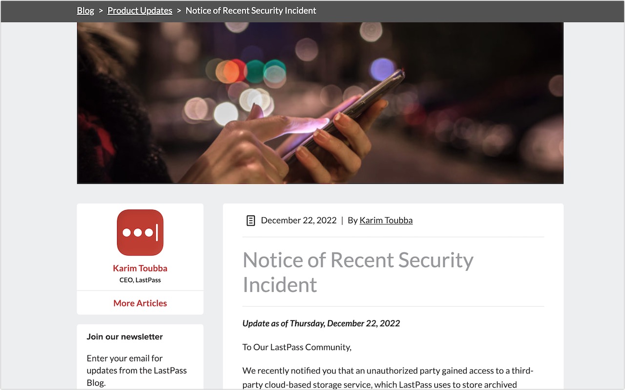 LastPass Security Breach: Here’s What to Do | Sound Support