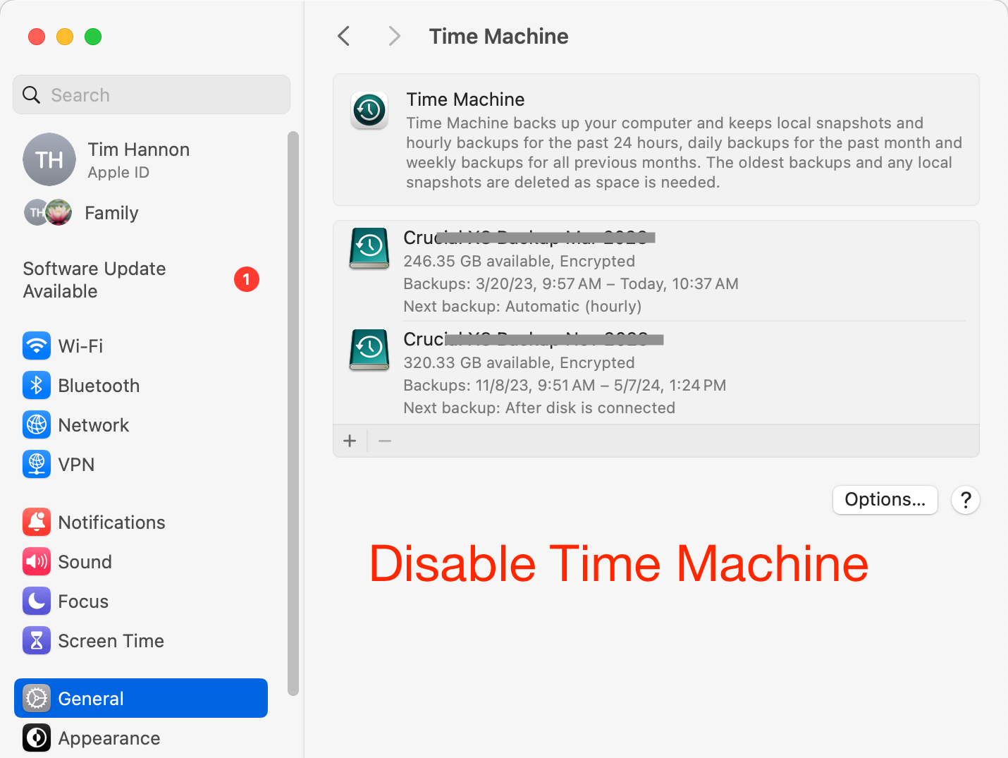 How to Disable Time Machine | Sound Support